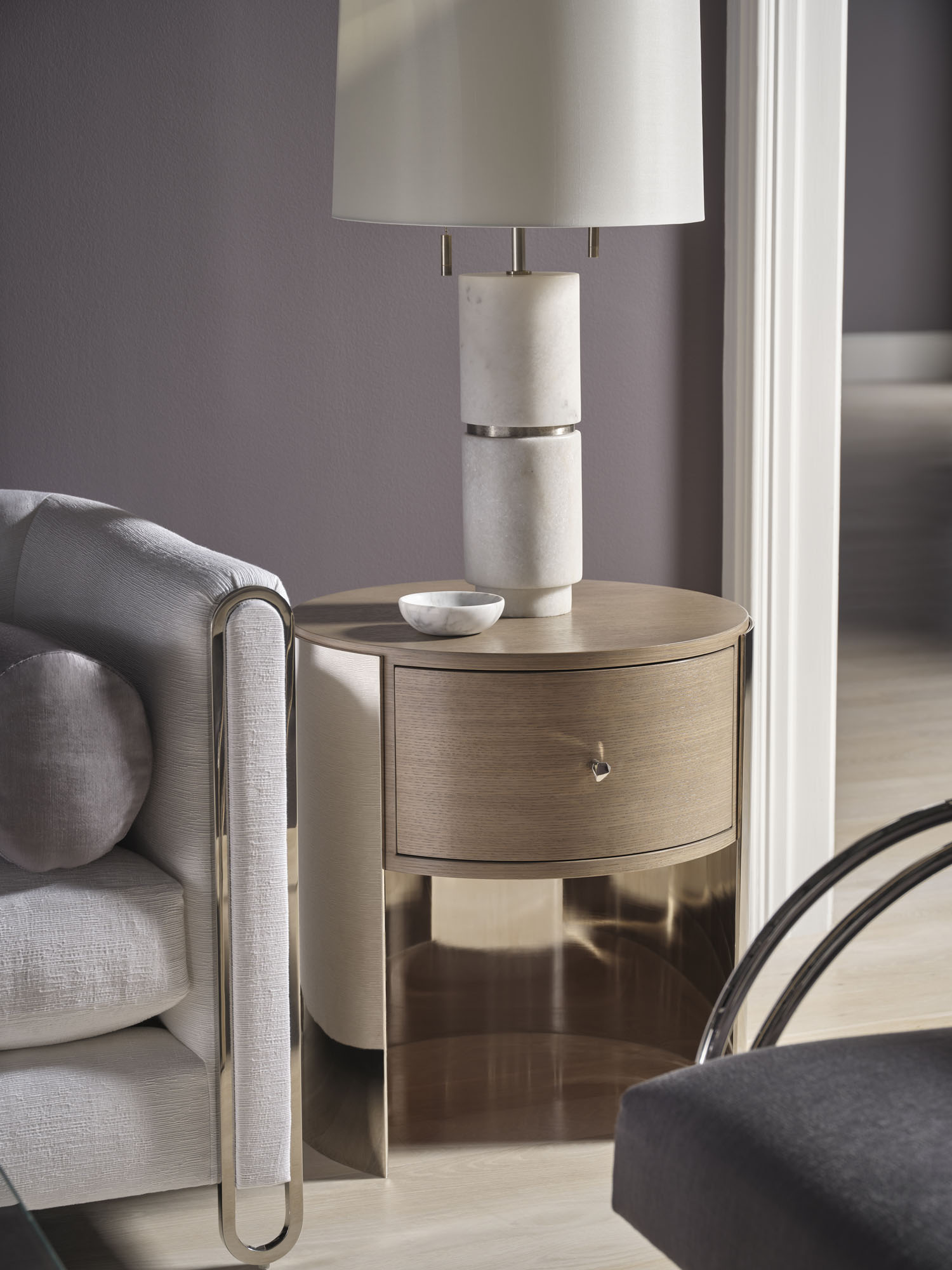 Emma Side Table-by Baker Luxe-BAA5458 | Baker-McGuire