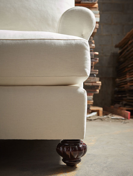 Bespoke Extended Sofa with Weltless Wide Track Arm-by Bespoke Seating ...