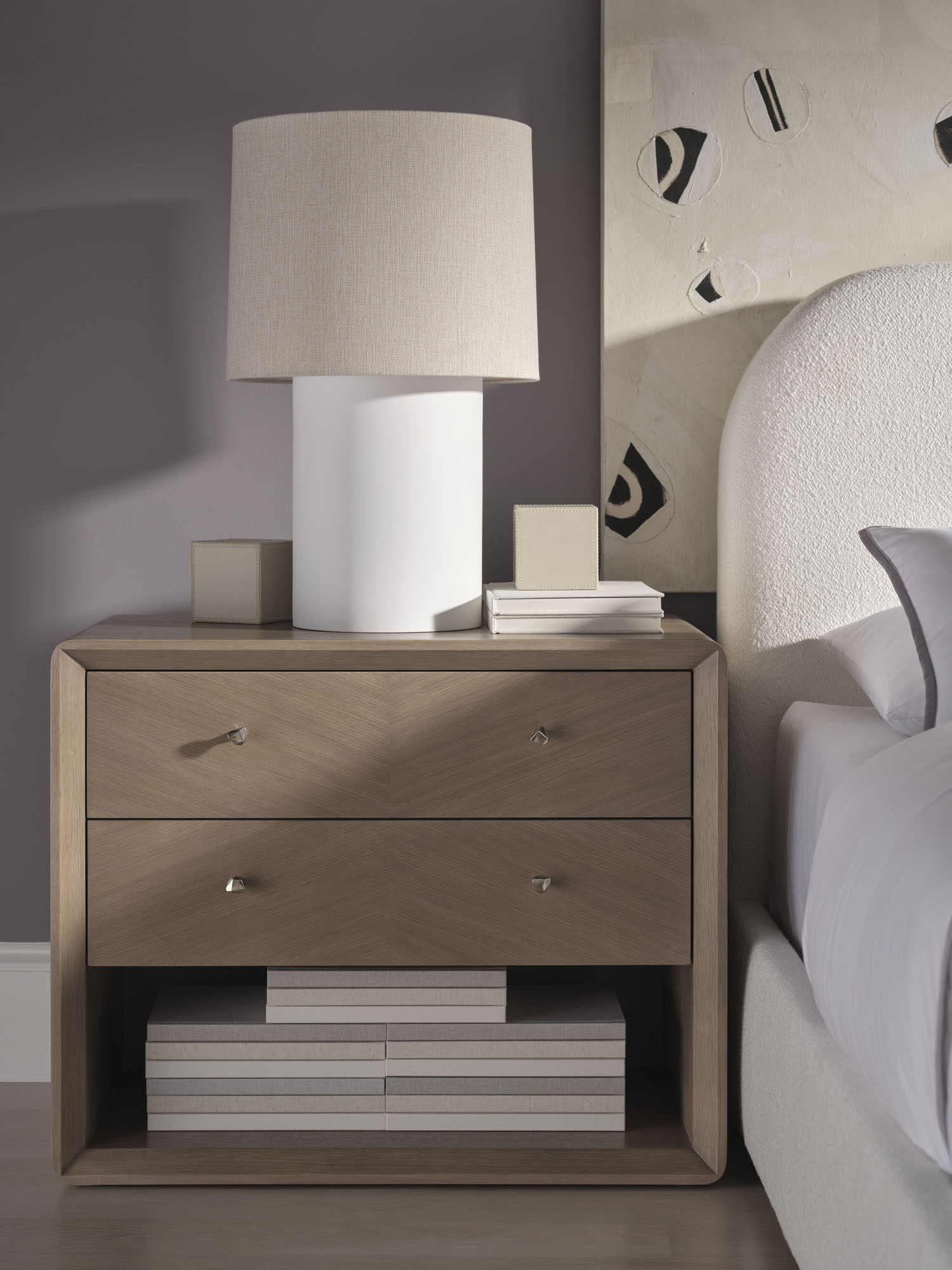 Harper Bedside Table-by Baker Luxe-BAA5409 | Baker-McGuire