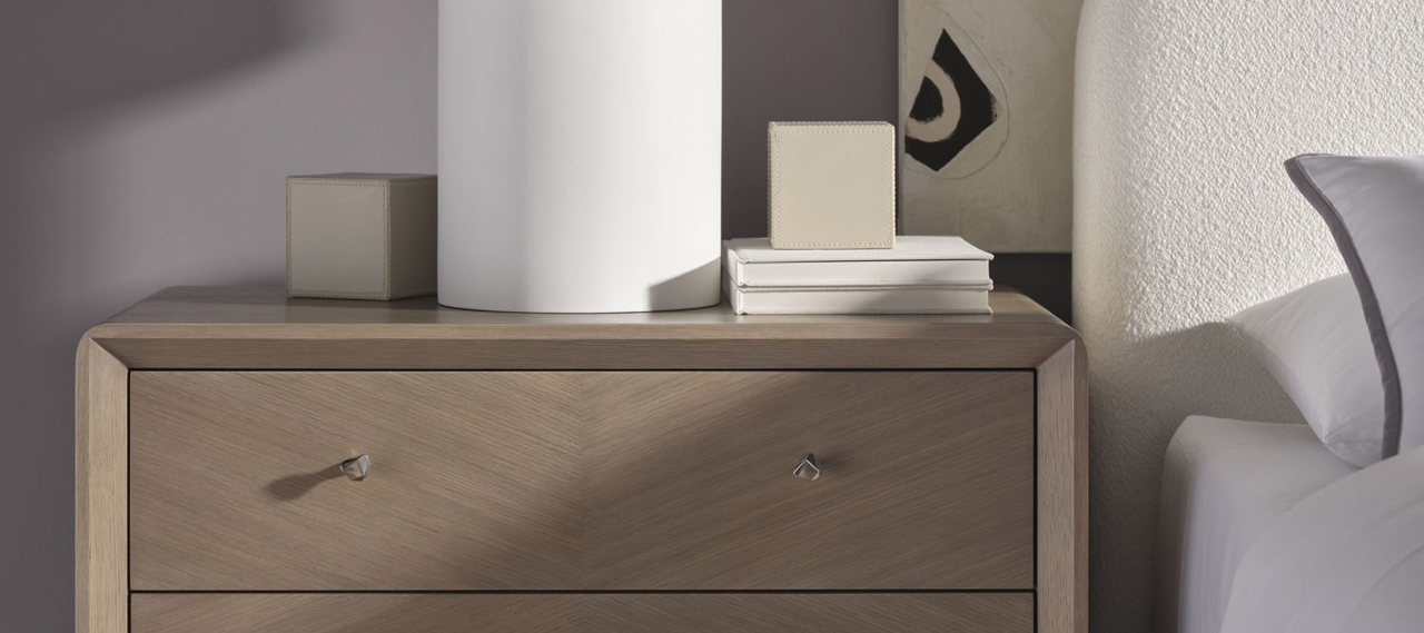 Harper Bedside Table-by Baker Luxe-BAA5409 | Baker-McGuire