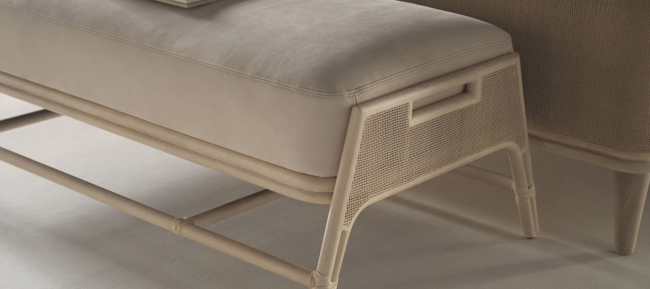 Repose Bench-by Barbara Barry-MCA3004B | Baker-McGuire Furniture