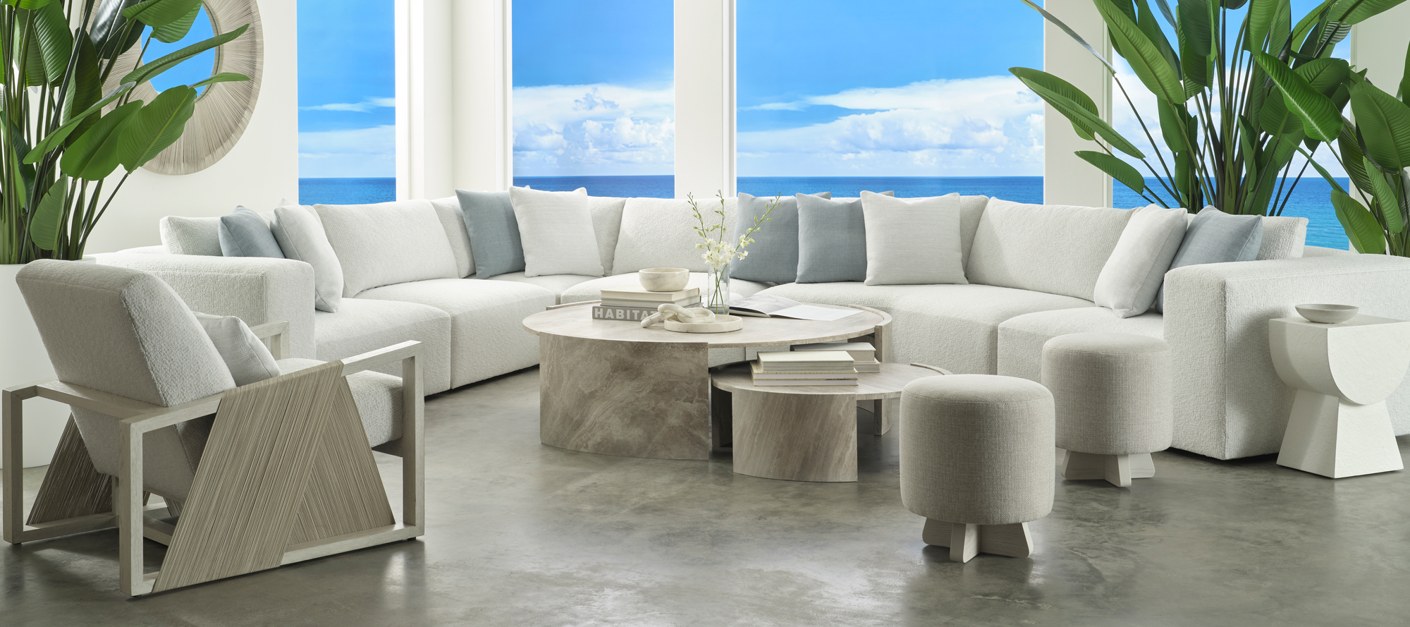 Cove Cocktail Table - Large-by Baker Resort-BAA4653 | Baker-McGuire Furniture