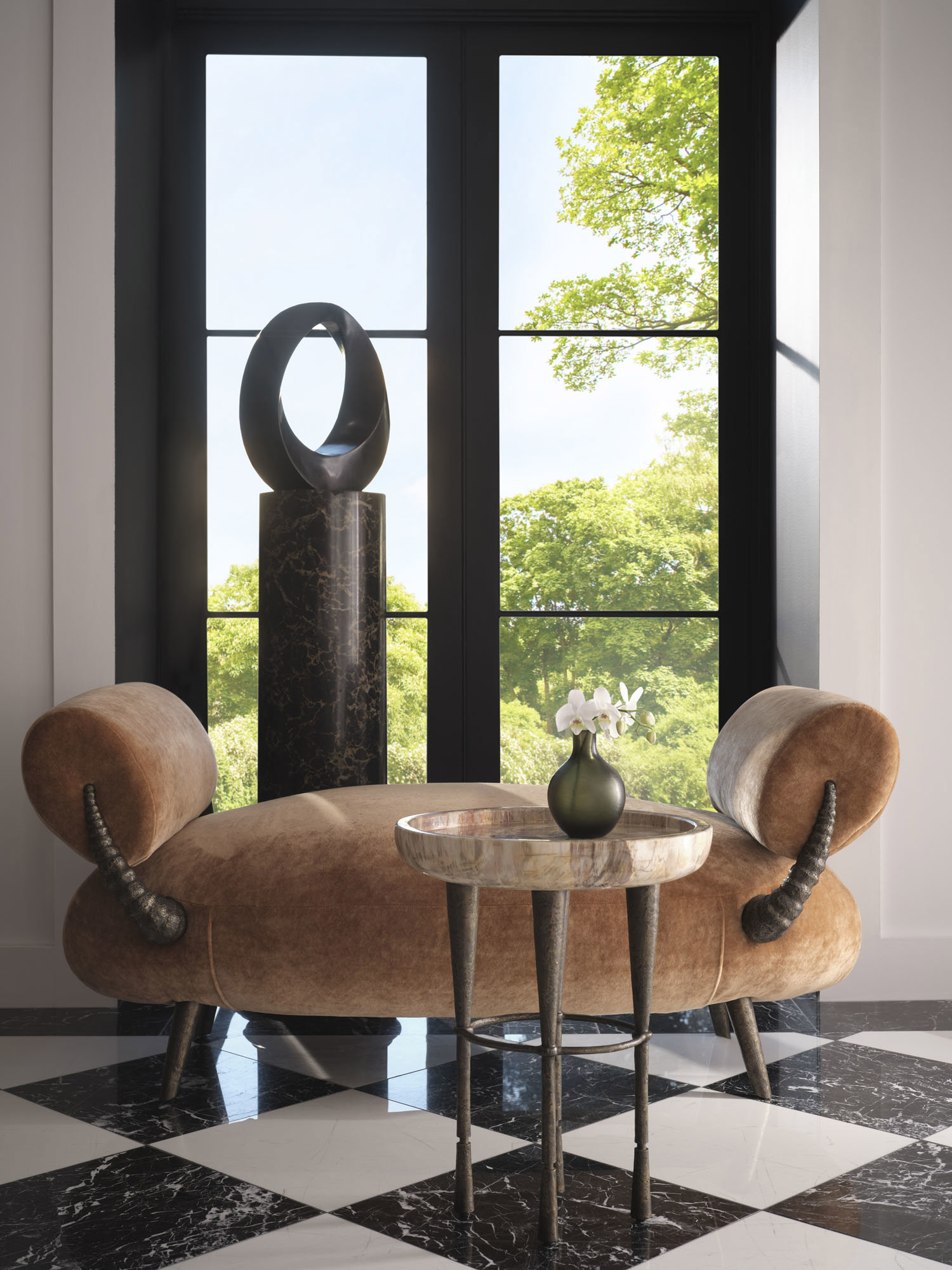 The Serow's Bench-by Bill Bensley-MCA4112B | Baker-McGuire