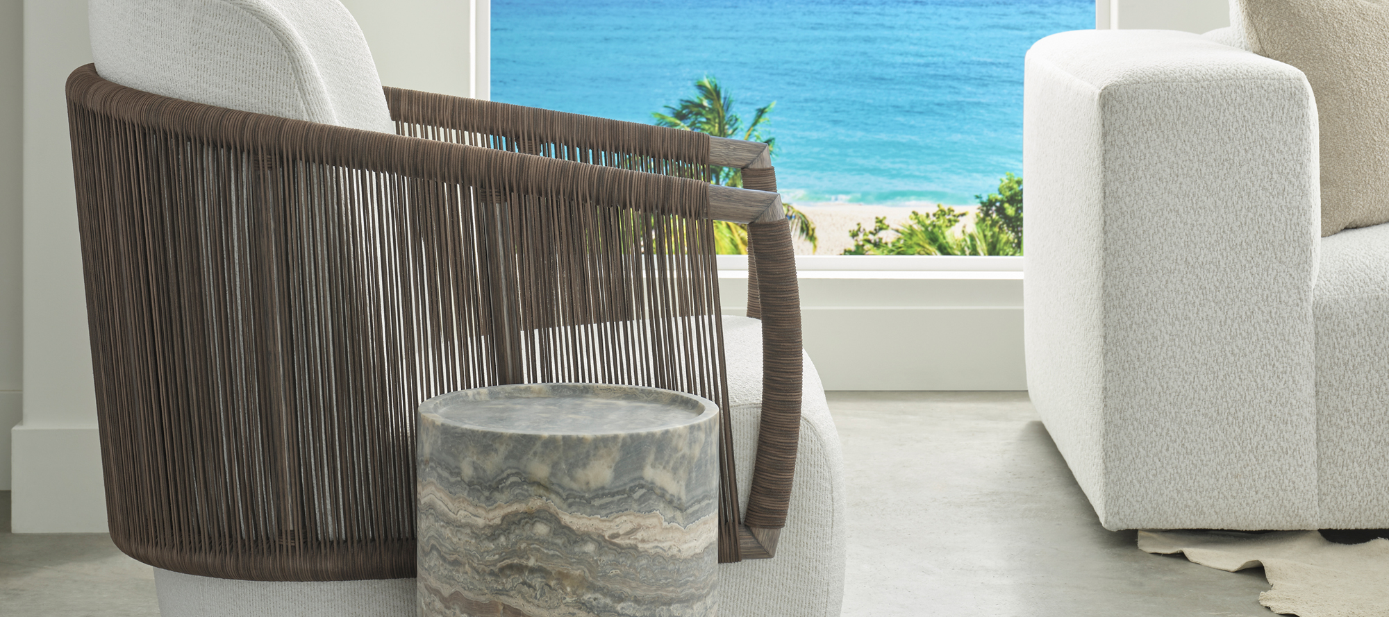 Maui Spot Table-by Baker Resort-MCA1760 | Baker-McGuire Furniture