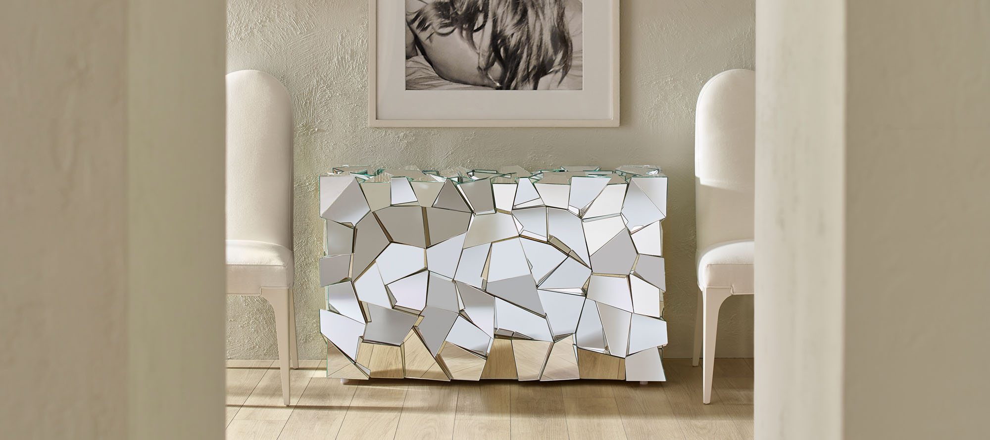 Reflection Console-by Baker Luxe-BAA3266 | Baker-McGuire Furniture