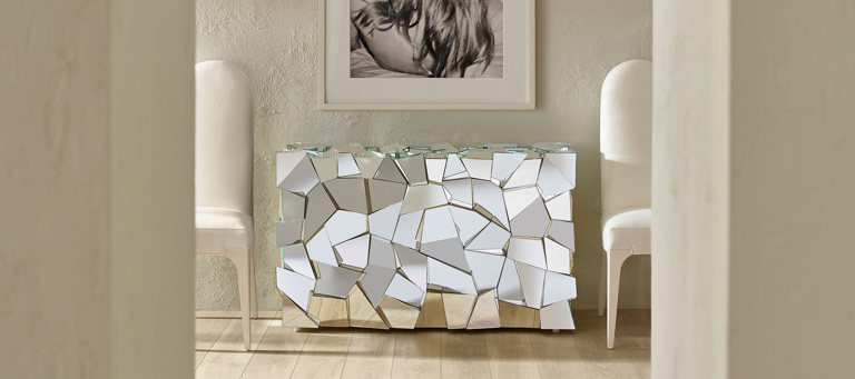 Reflection Console-by Baker Luxe-BAA3266 | Baker-McGuire Furniture