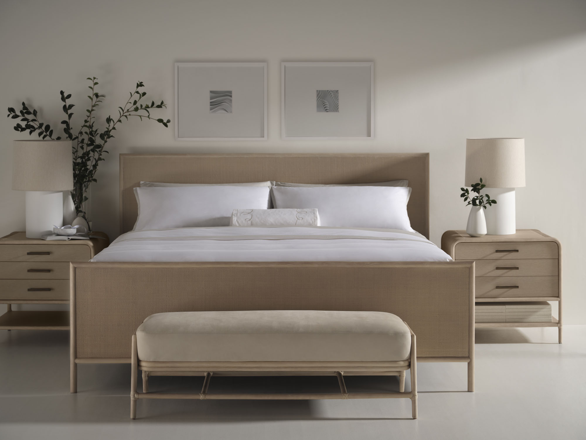 Repose Bench-by Barbara Barry-MCA3004B | Baker-McGuire Furniture