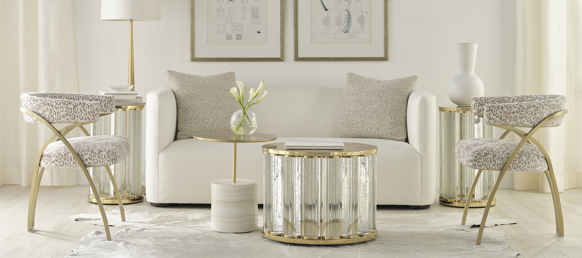Marlo Cocktail Table-by Baker Luxe-BAA4355 | Baker Furniture