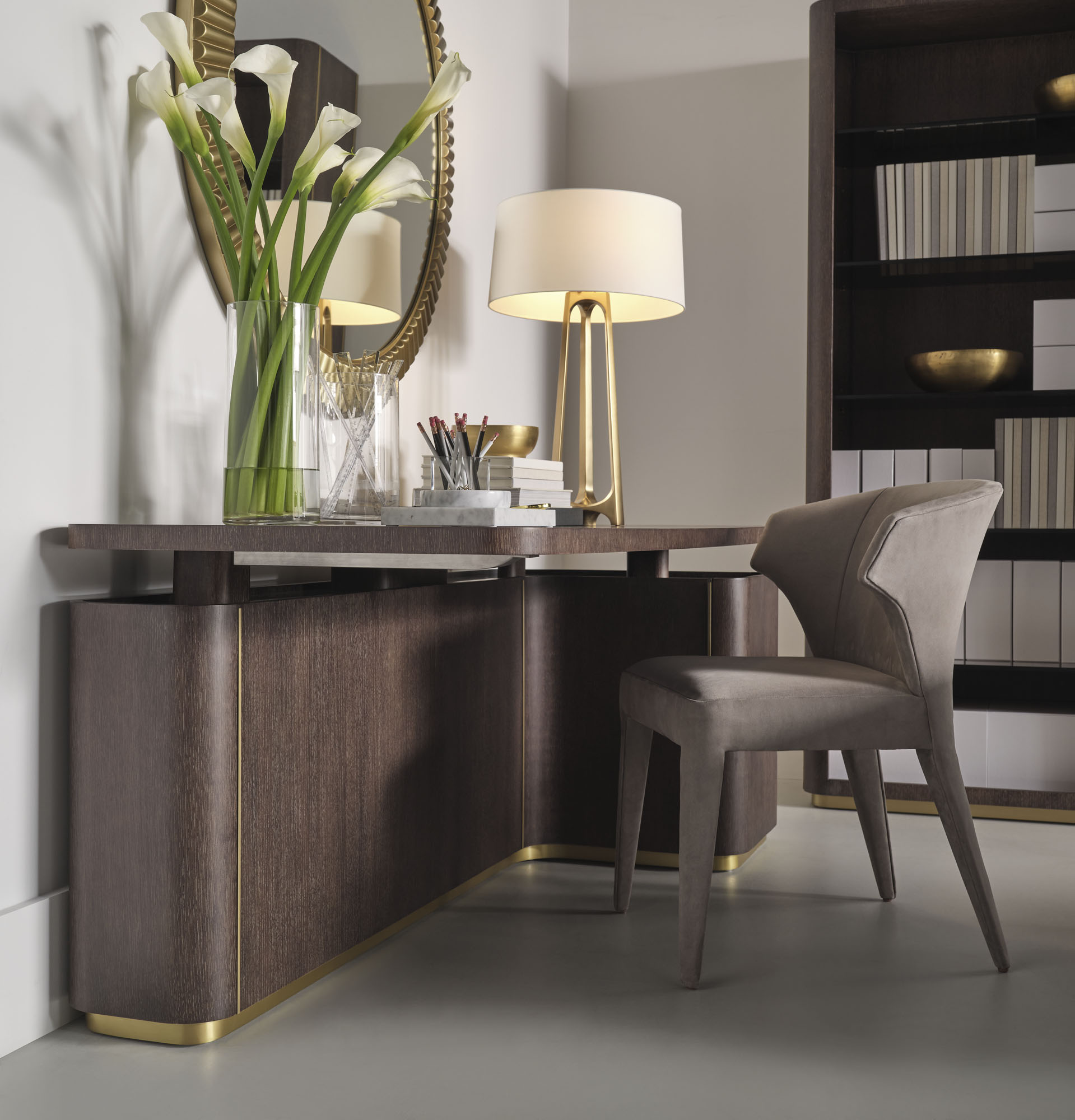 Lapel Chair-by Baker Luxe-BAA3040 | Baker-McGuire Furniture