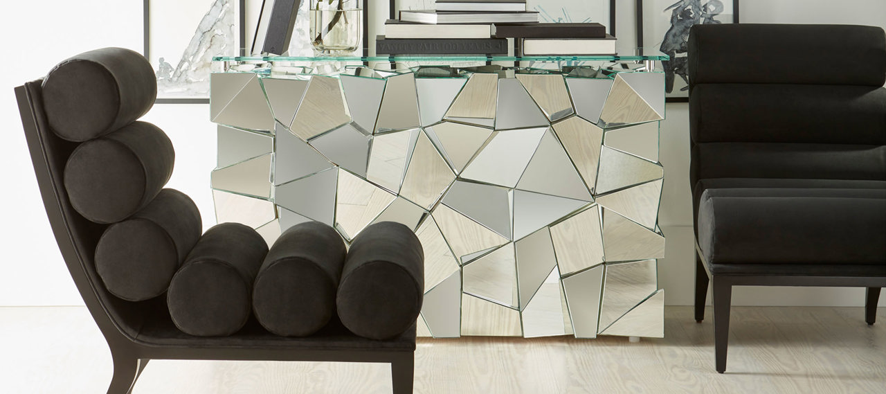 Reflection Console-by Baker Luxe-BAA3266 | Baker-McGuire Furniture