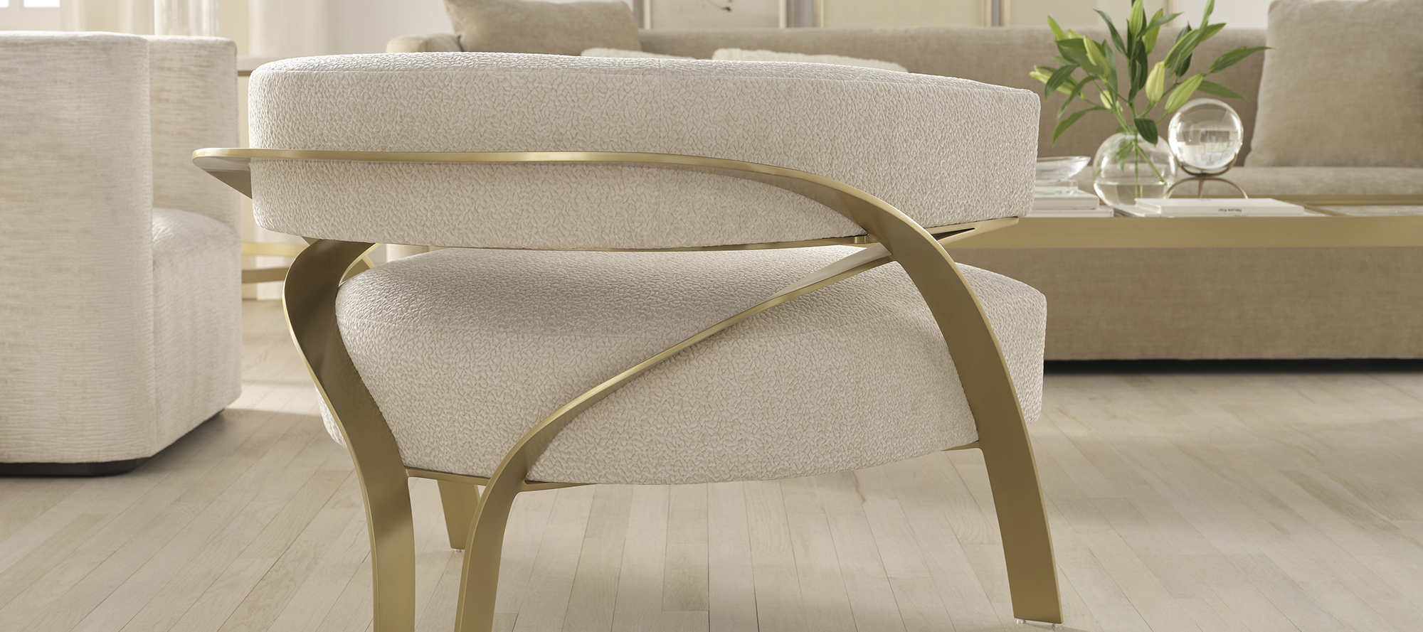 Collar Lounge Chair-by Baker Luxe-BAA4407C | Baker-McGuire