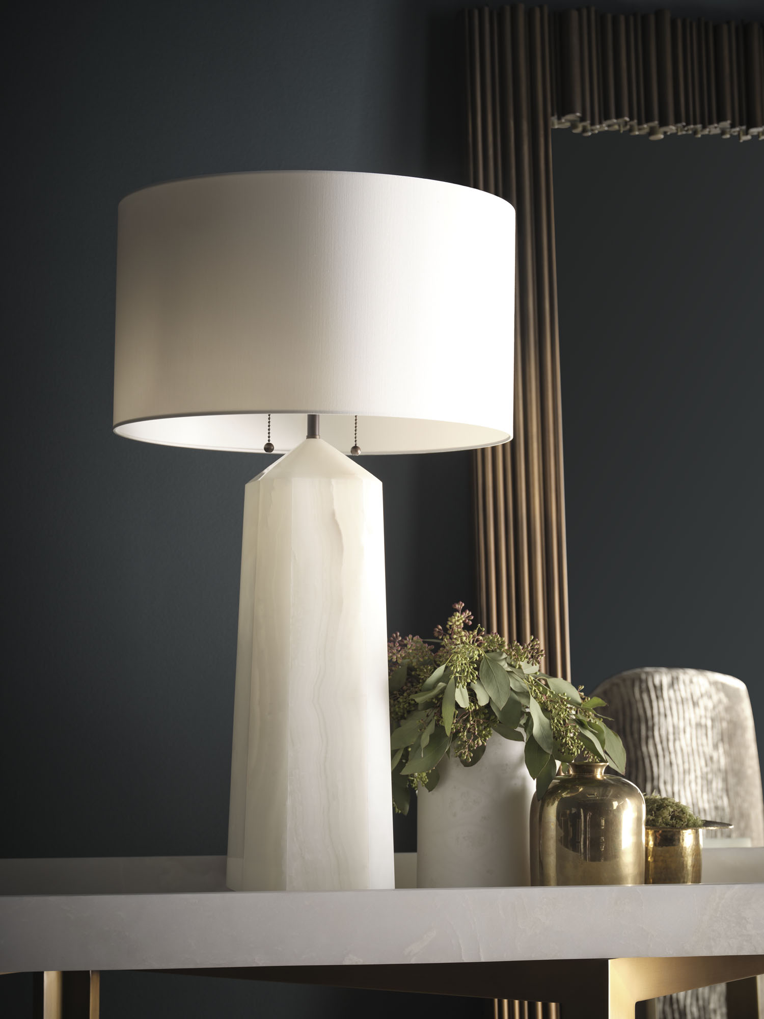 Onyx Table Lamp - Tall-by Susan Ferrier-BASF101 | Baker-McGuire