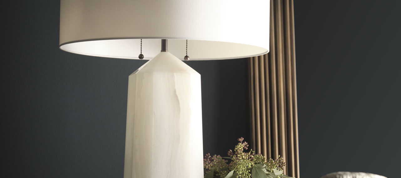 Onyx Table Lamp - Tall-by Susan Ferrier-BASF101 | Baker-McGuire