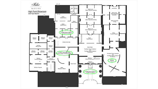 Showroom Map | Baker-McGuire Furniture