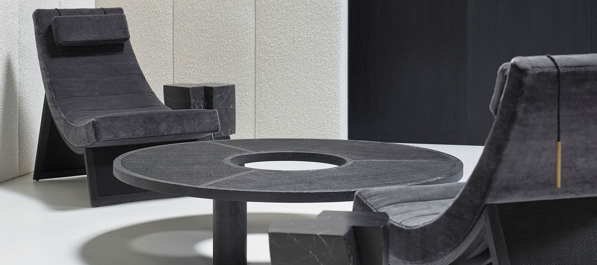 Fan Cocktail Table-by Thomas Pheasant-MCA2150 | Baker-McGuire Furniture