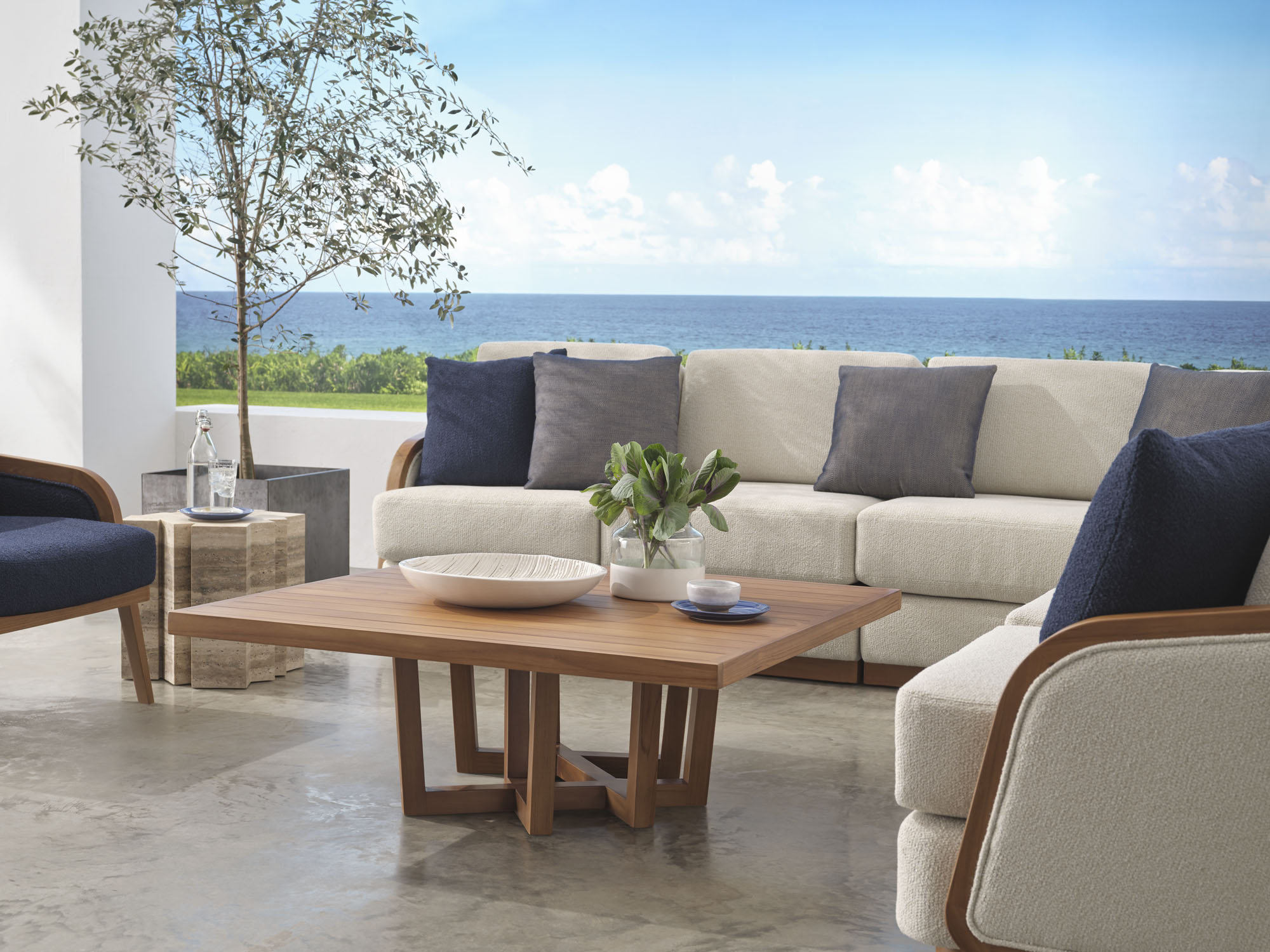 Schooner Armless Chair-by Baker Resort-MCO3553CA | Baker-McGuire